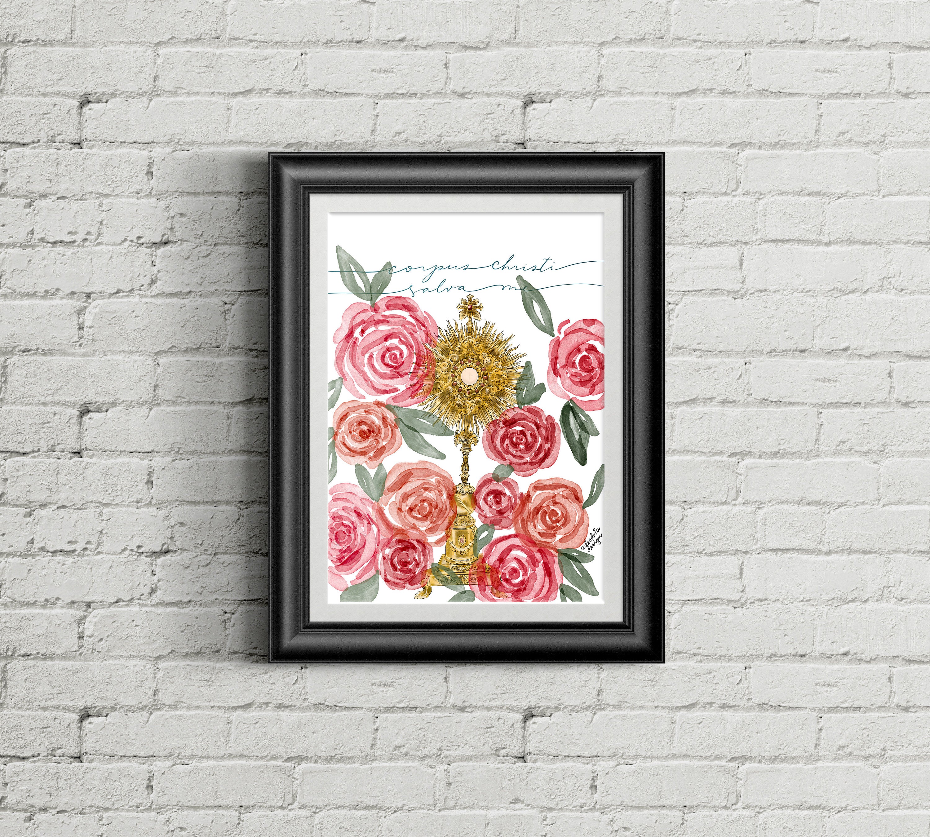 Catholic Lettering Catholic Art Eucharist Catholic - Etsy