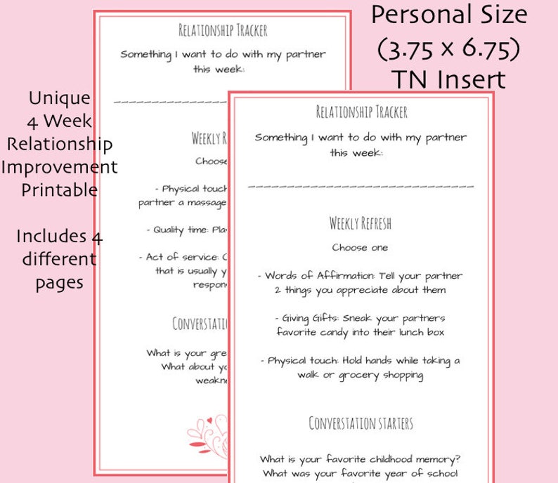 Relationship Tracker, Marriage Communication Tool, Date Night, Instant ...