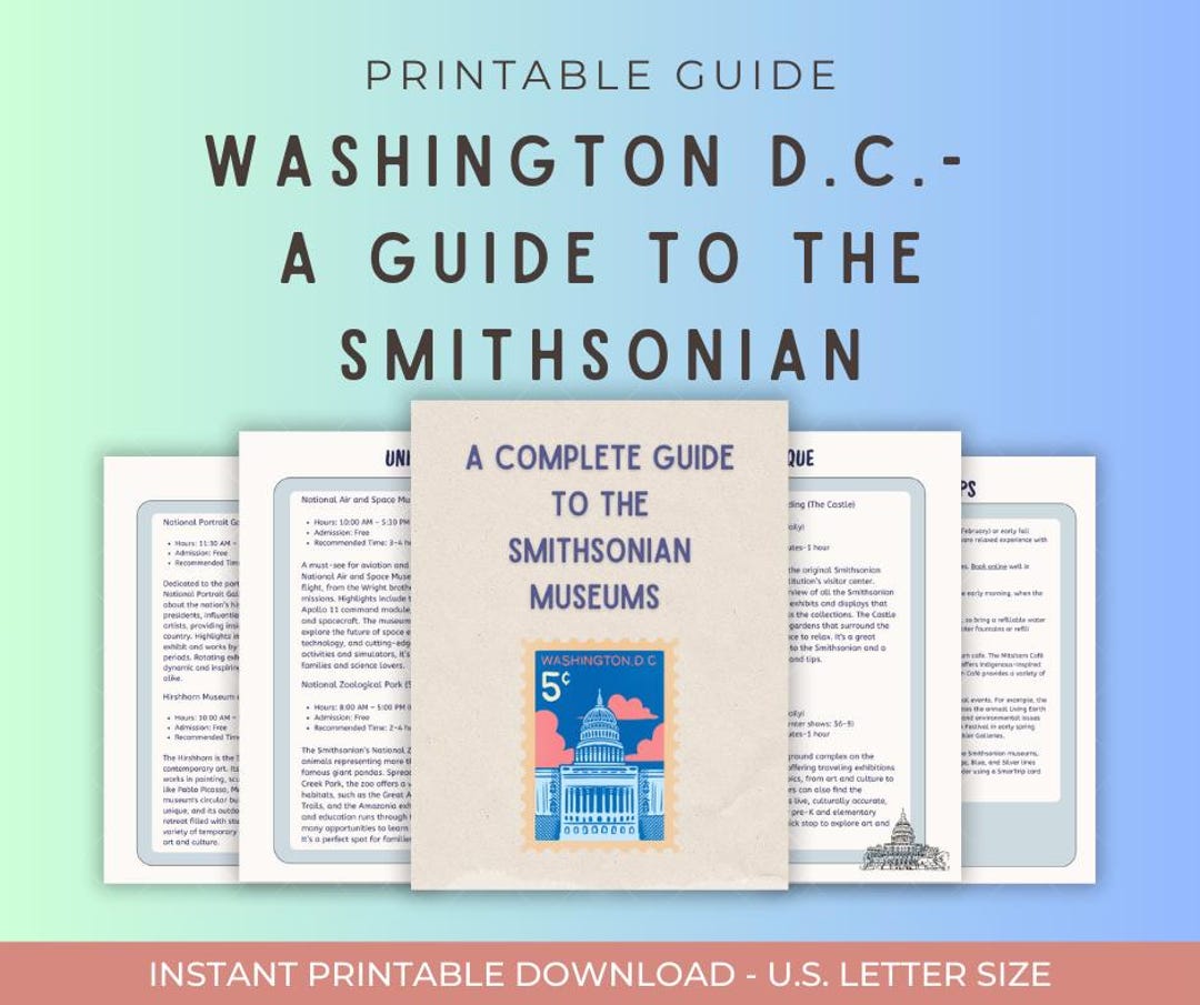 Washington D.C.: A Guide to the Smithsonian Museums, History Museum ...
