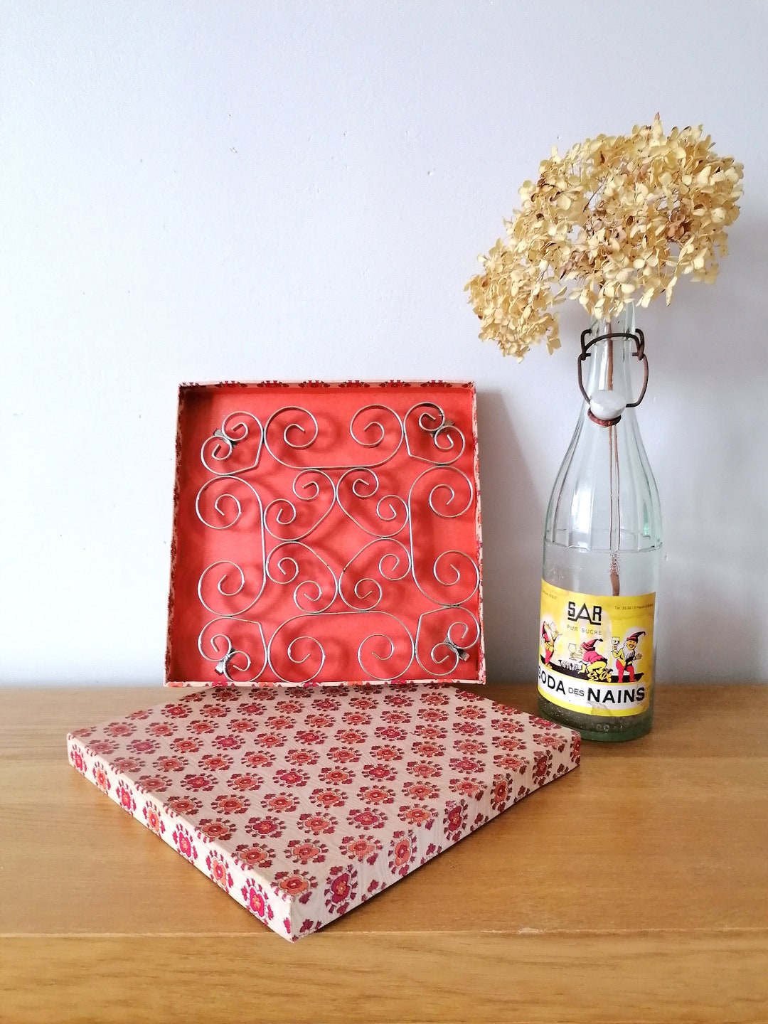 Vintage Metal Trivet With Its Original Box, Seventies Trivet, 1970s - Etsy