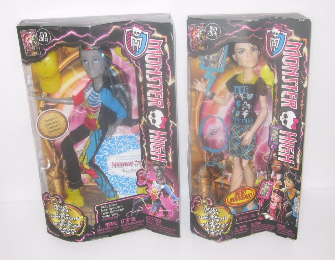 Monster High Freaky Fusion NEIGHTHAN Rot & JACKSON Jekyll Dolls NRFB ...