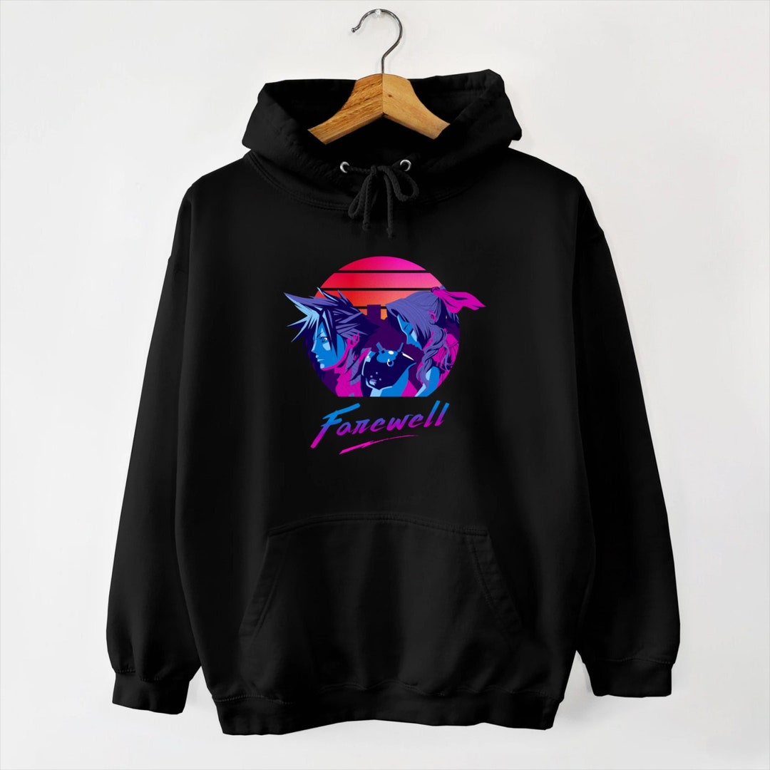 Final Fantasy Hoodie FF7 Sweater FFVII Farewell Cloud Strife Pullover ...