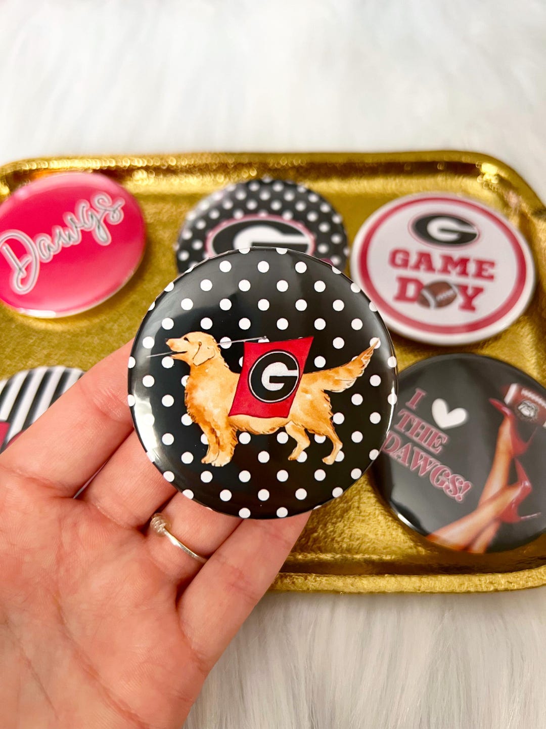 UGA | Gameday Georgia Buttons - Etsy