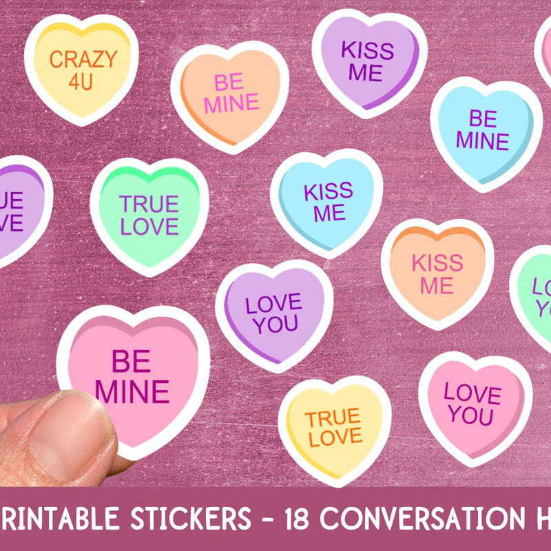 Stickers Valentine - Etsy