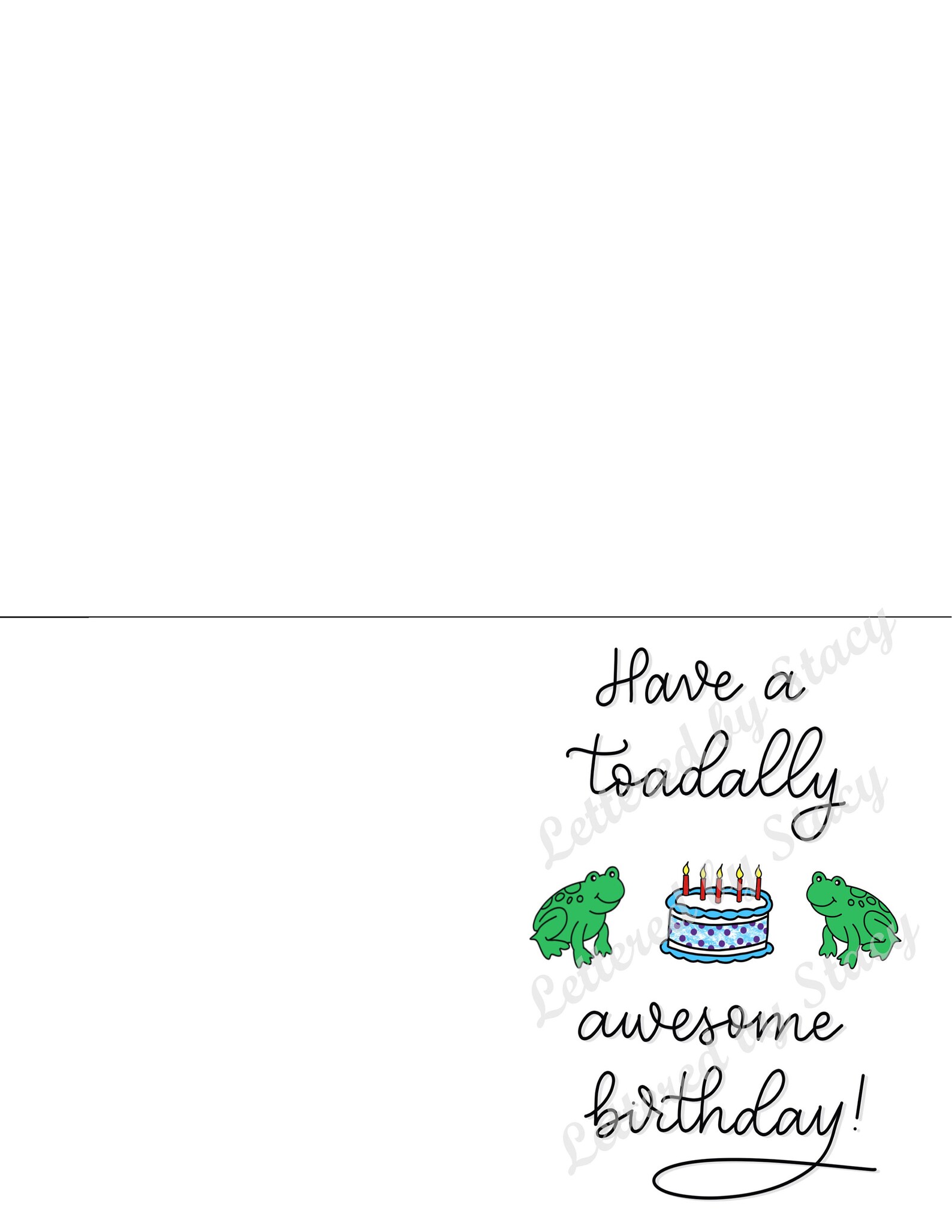 Birthday Card Have a Toadally Awesome Birthday With Toads | Etsy
