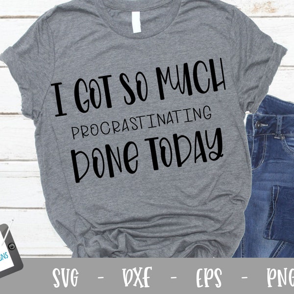 Procrastinate Svg - Etsy