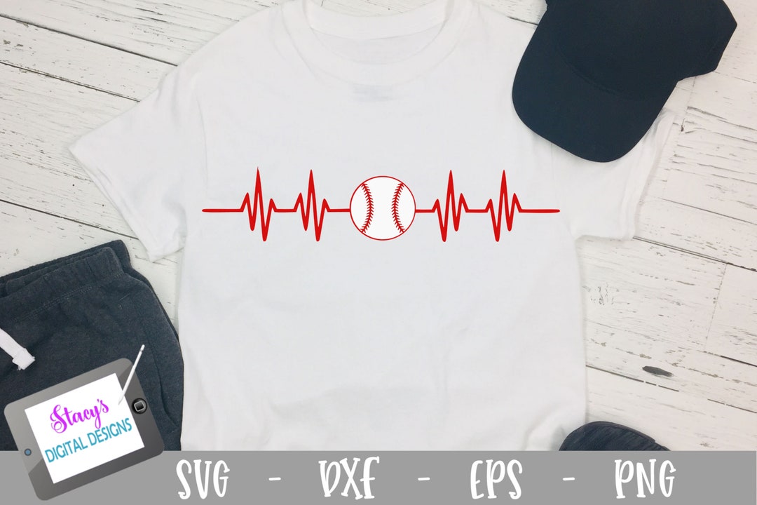 Baseball SVG - Baseball Heartbeat SVG - Etsy