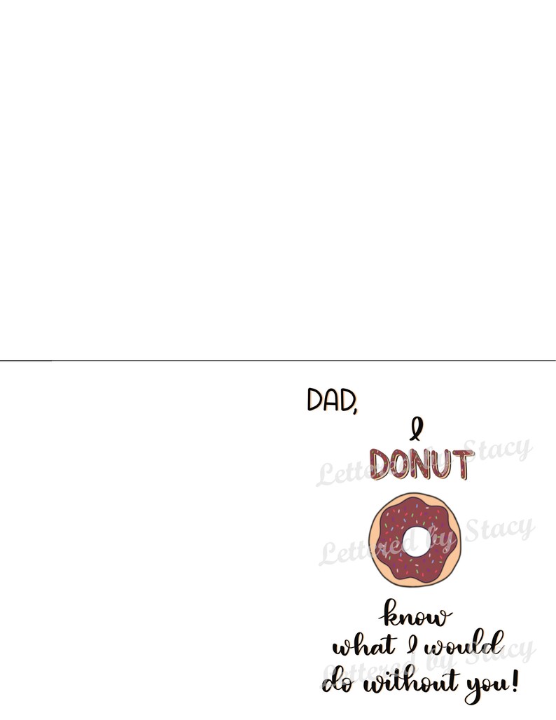 Father's Day Card Dad I donut know what I would do | Etsy