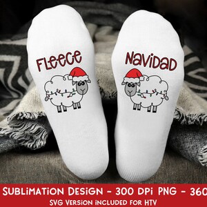 Christmas Sock Sublimation Bundle | PNG for Sock Sublimation |merry ...