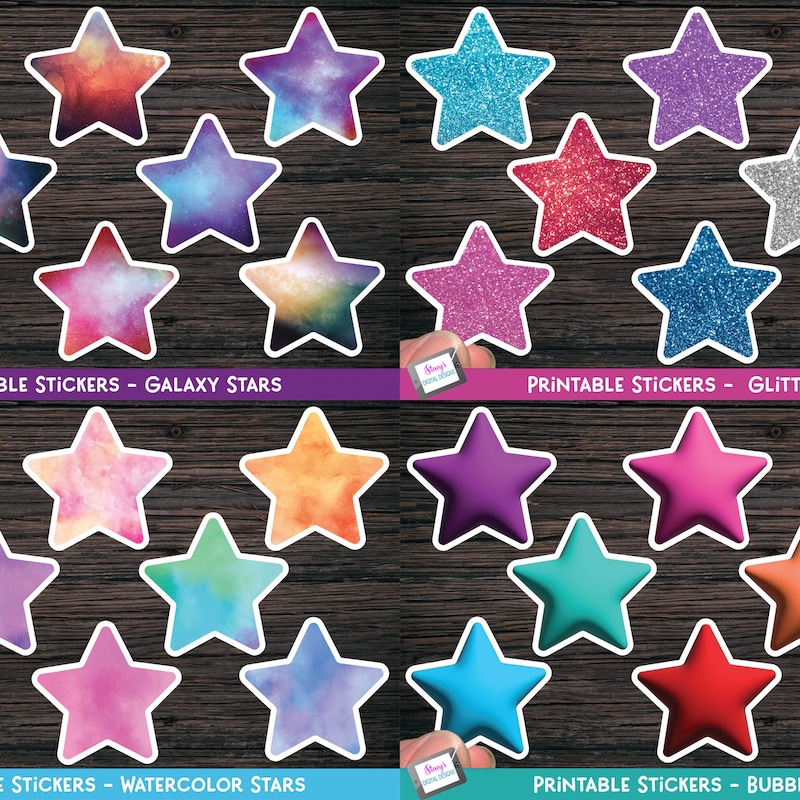 Stickers estrellas - Etsy México