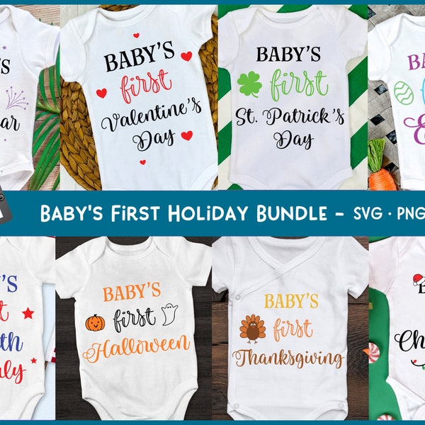 Baby First Year Holidays Png - Etsy