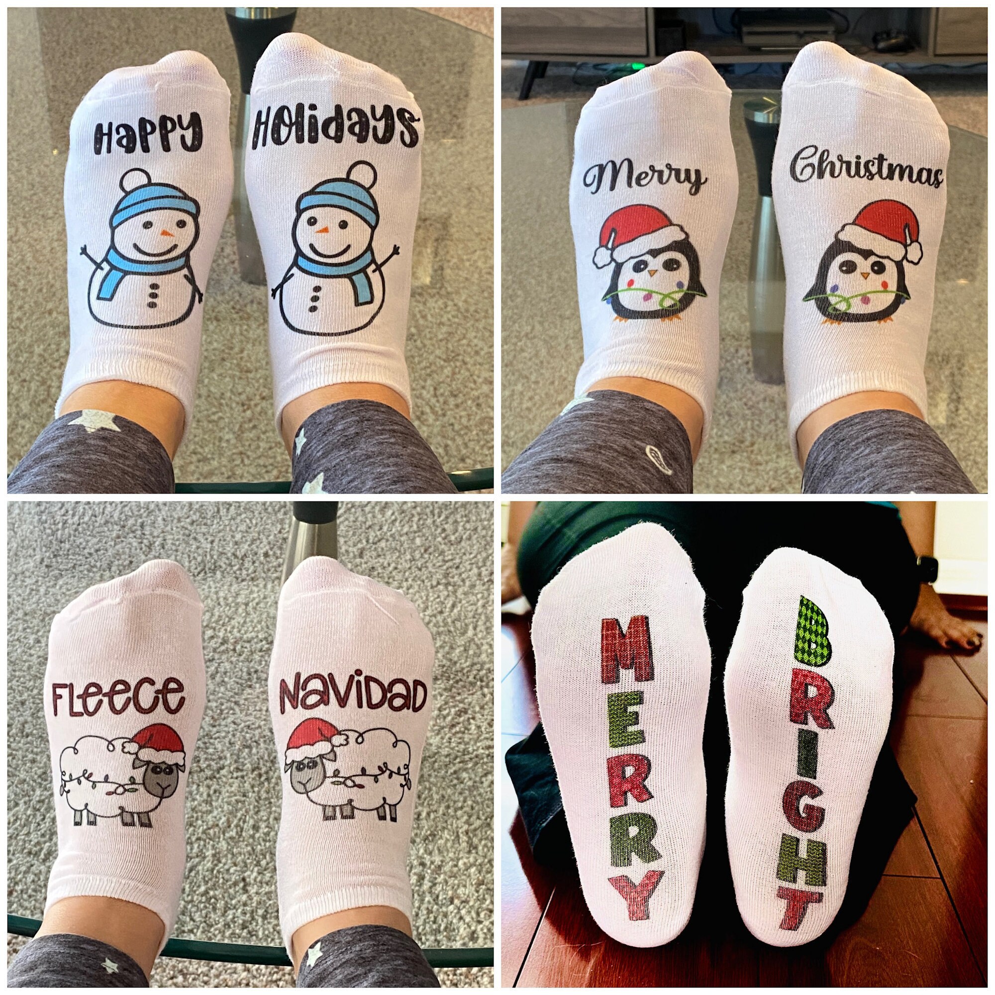 Christmas Sock Sublimation Bundle | PNG for Sock Sublimation |merry ...