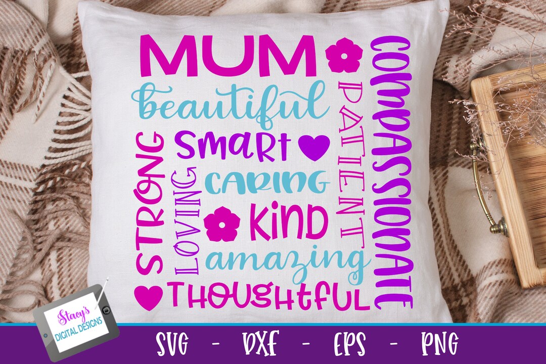 Mum Subway Art SVG - Mother's Day Cut File for Cricut and Silhouette - Etsy