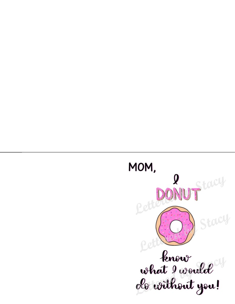 Mother's Day Card I donut know what I would do without | Etsy