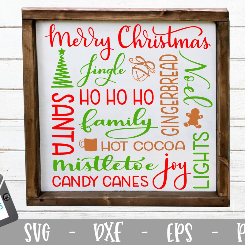Christmas Subway Art - Etsy
