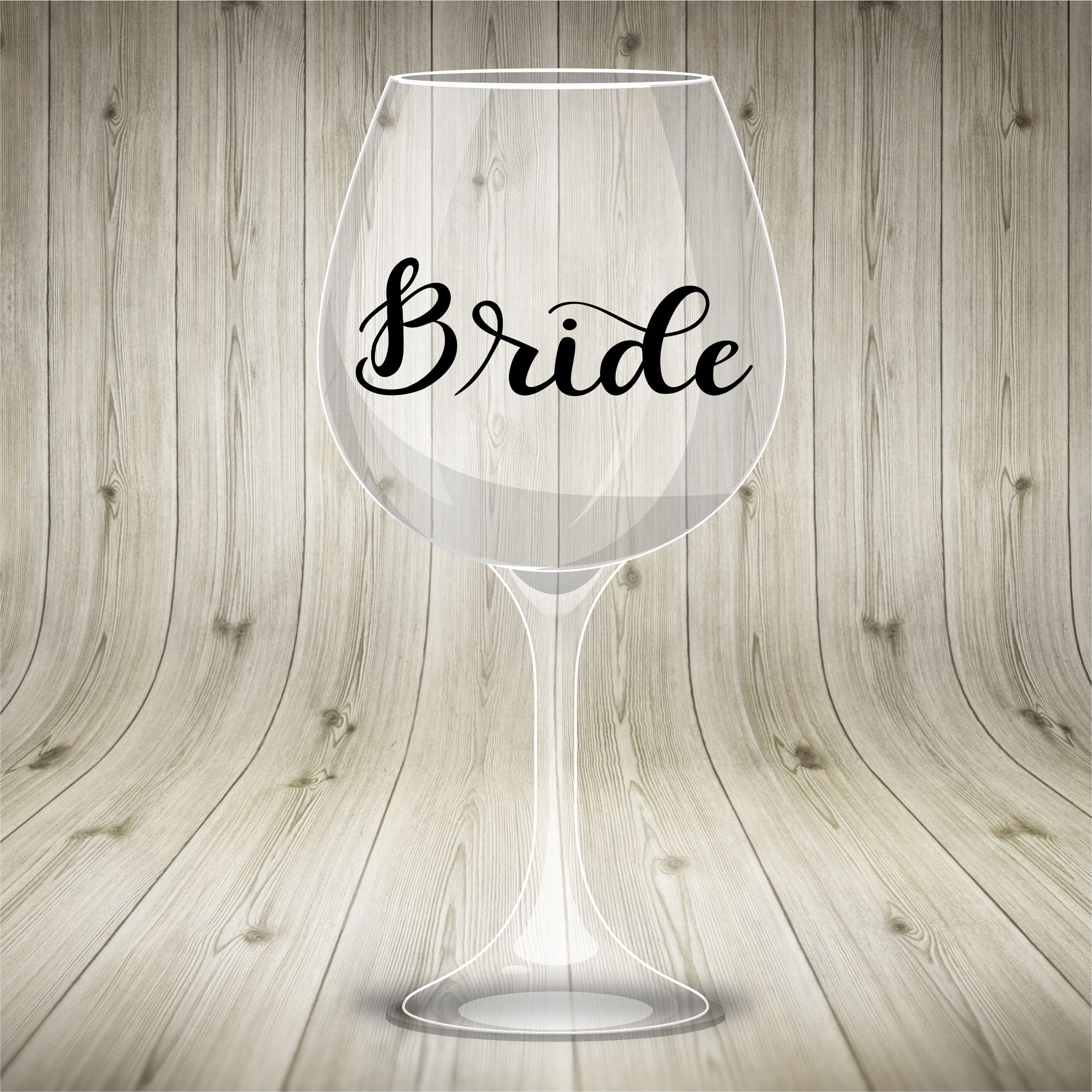 Bride SVG Handlettered Bridal Party Cut File for Cricut and | Etsy
