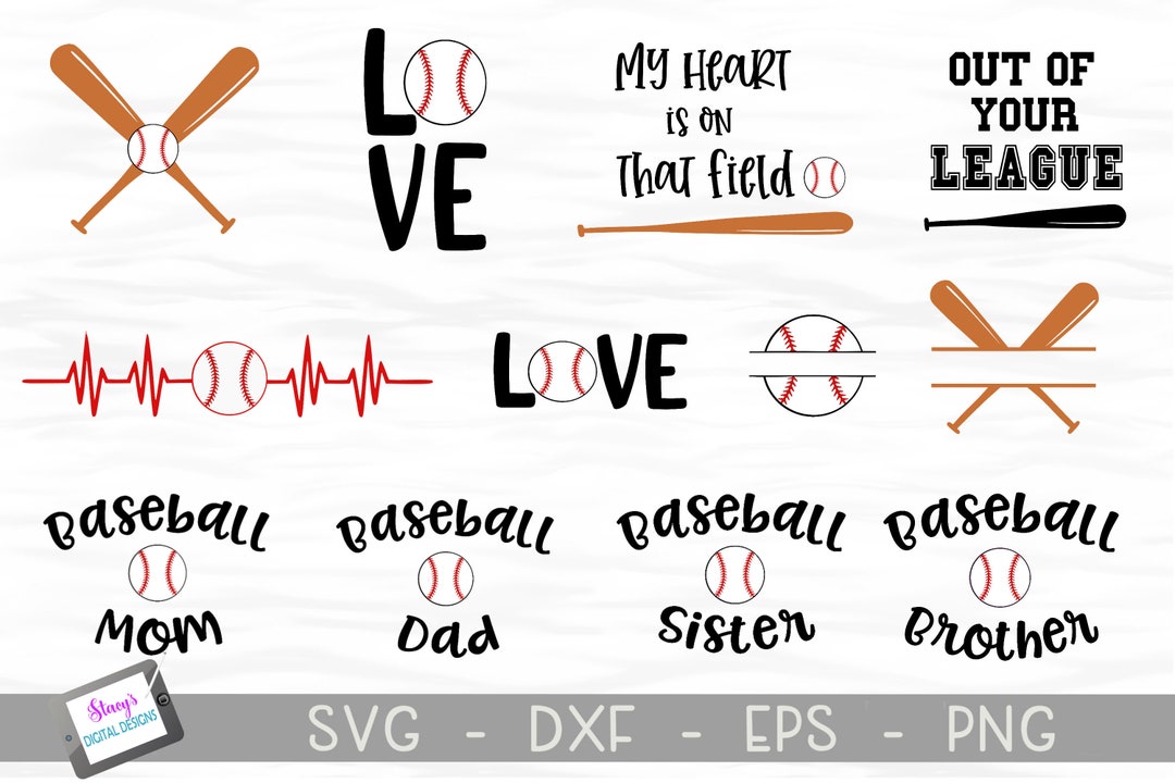 Baseball SVG Bundle Includes 12 Baseball SVG Cut Files - Etsy