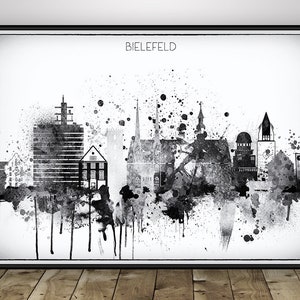 Dresden Poster, Dresden Black White Skyline, Germany Wall Art, Office ...