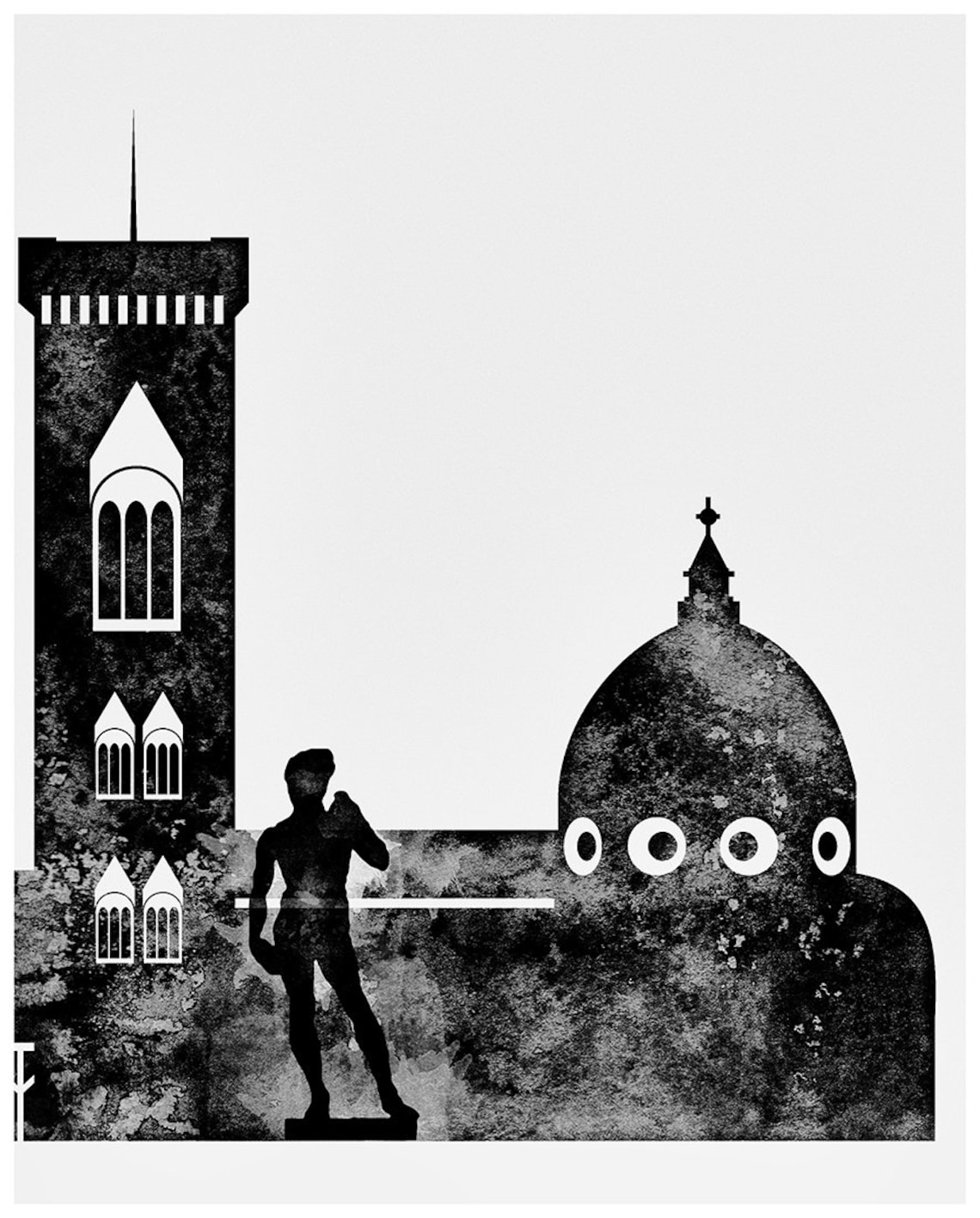 Florence Set of 3 Prints Black White Florence 3 Pieces Wall - Etsy