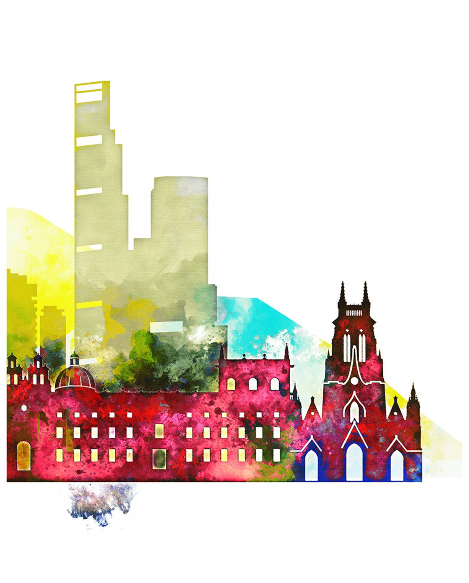 Bogota Prints Bogota 3 Pieces Wall Art Triptych of Bogota - Etsy