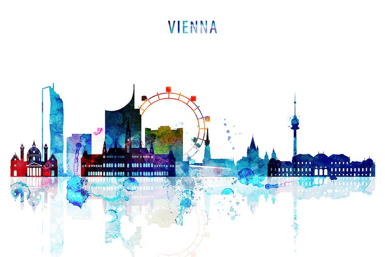 Vienna City Skyline Mug Austria Coffee Mug Home Cup Travel | Etsy