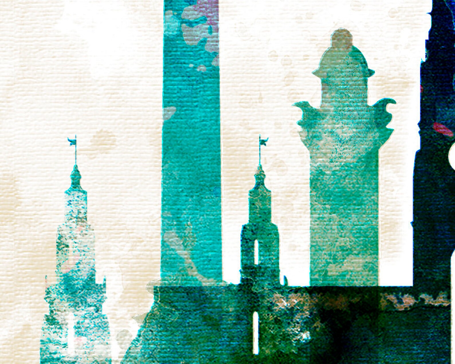 Vienna Watercolor Poster, Vienna Art Print, Wall Art, Vienna Skyline ...