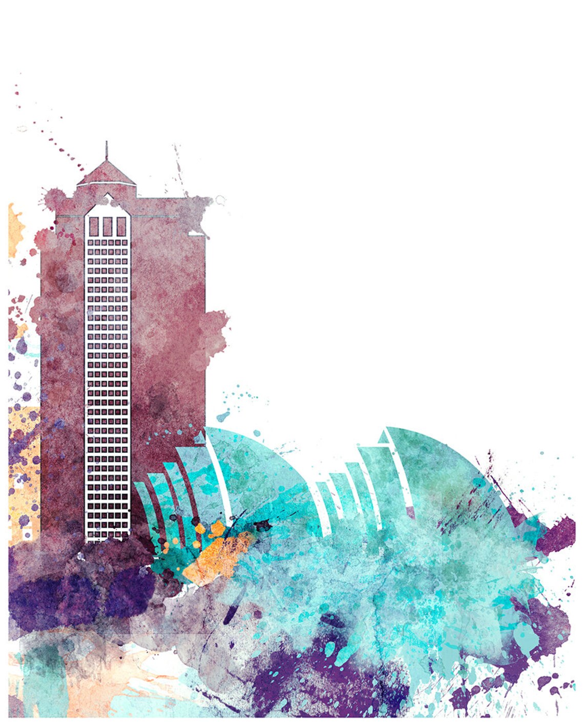 Kansas City Set of 3 Prints Missouri 3 Pieces Wall Art | Etsy