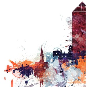 Lyon Colorful Prints France 3 Pieces Wall Art Triptych of Europe City ...