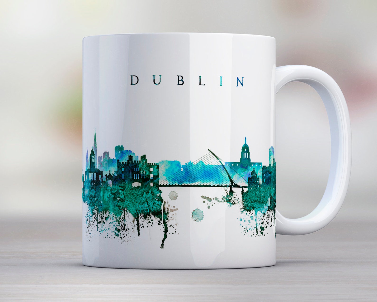 Dublin Skyline City Coffee Mug Ireland Mug Tea Cup Travel - Etsy