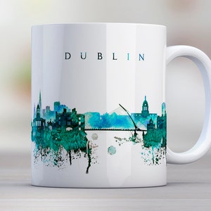 Dublin Skyline City Coffee Mug Ireland Mug Tea Cup Travel Souvenir ...