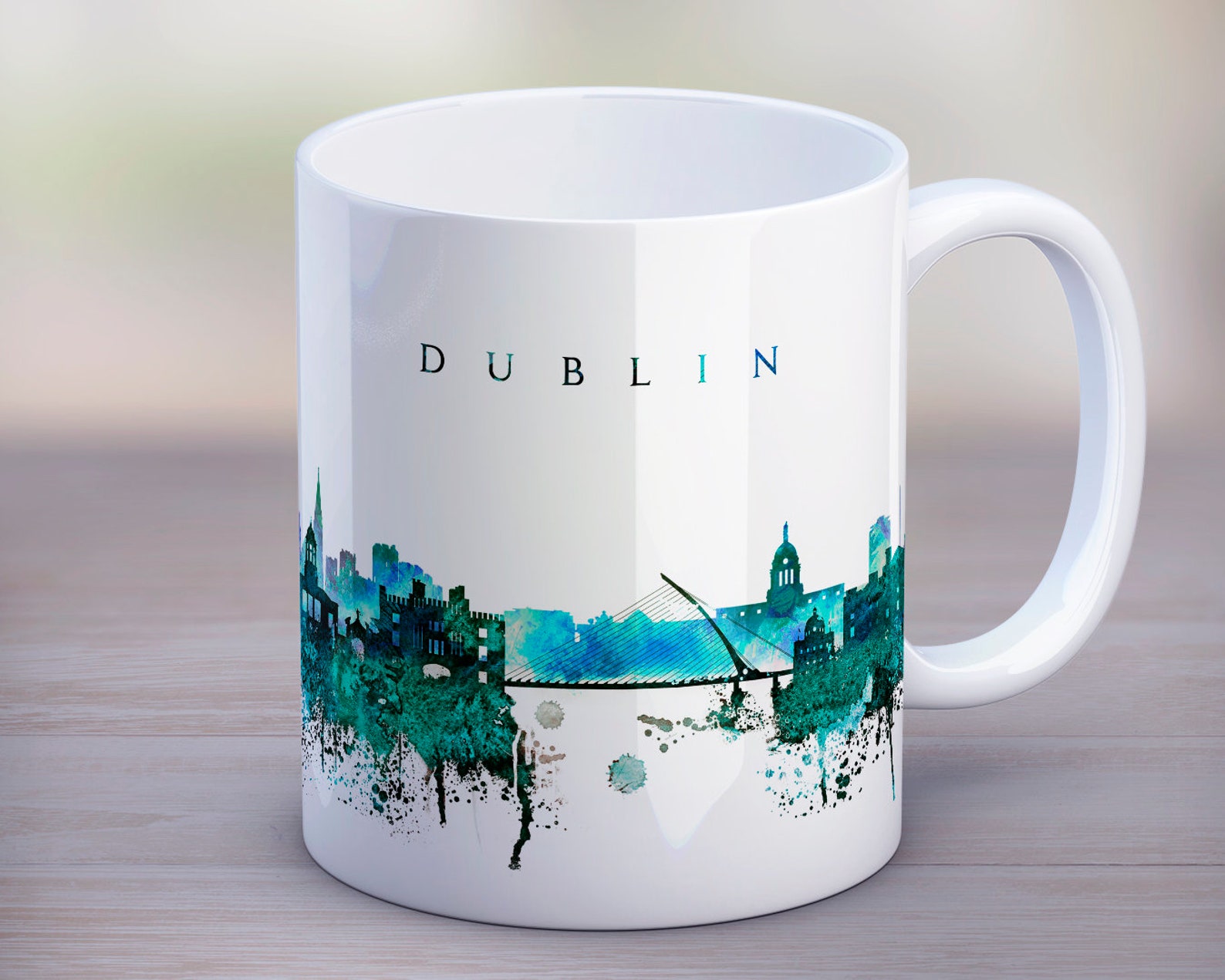 Dublin Skyline City Coffee Mug Ireland Mug Tea Cup Travel - Etsy