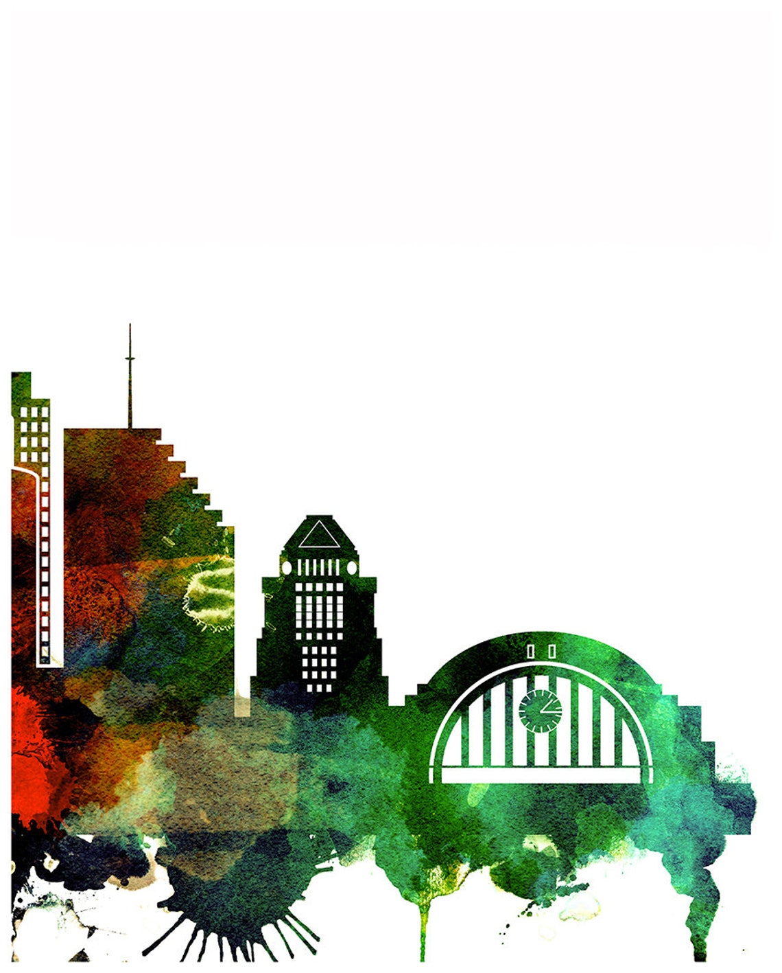 Cincinnati Set of 3 Prints, Cincinnati 3 Pieces Wall Art, Triptych of ...