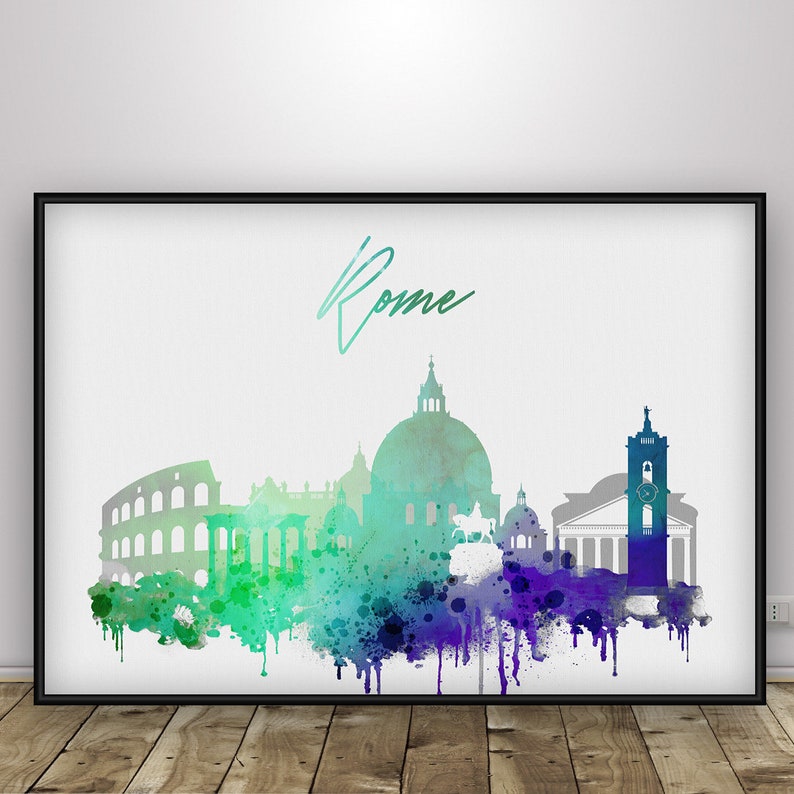 Rome Print Colosseum Vatican Poster Art Print City Poster - Etsy