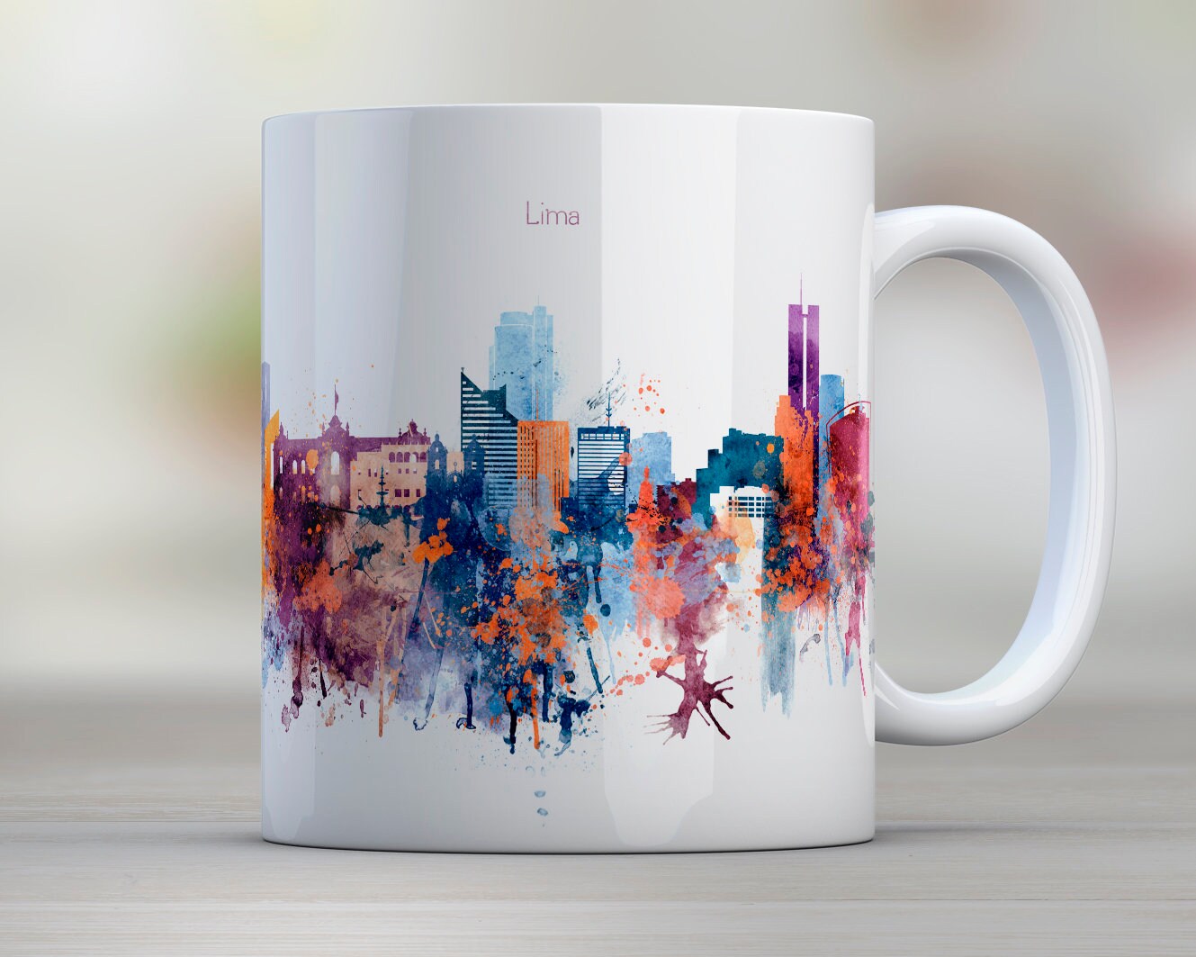 Lima City Coffee Mug Cup Peru Home Tea Mug Souvenir Birthday - Etsy