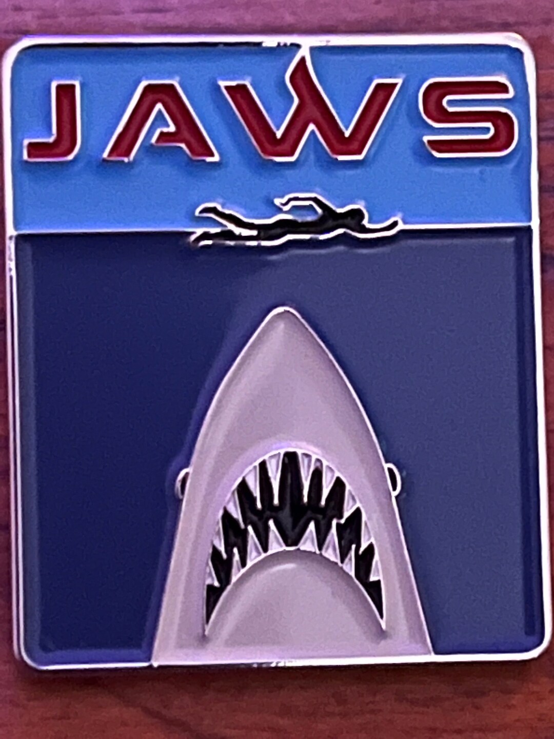 Jaws Movie Shark Fishing Enamel Pin - Etsy