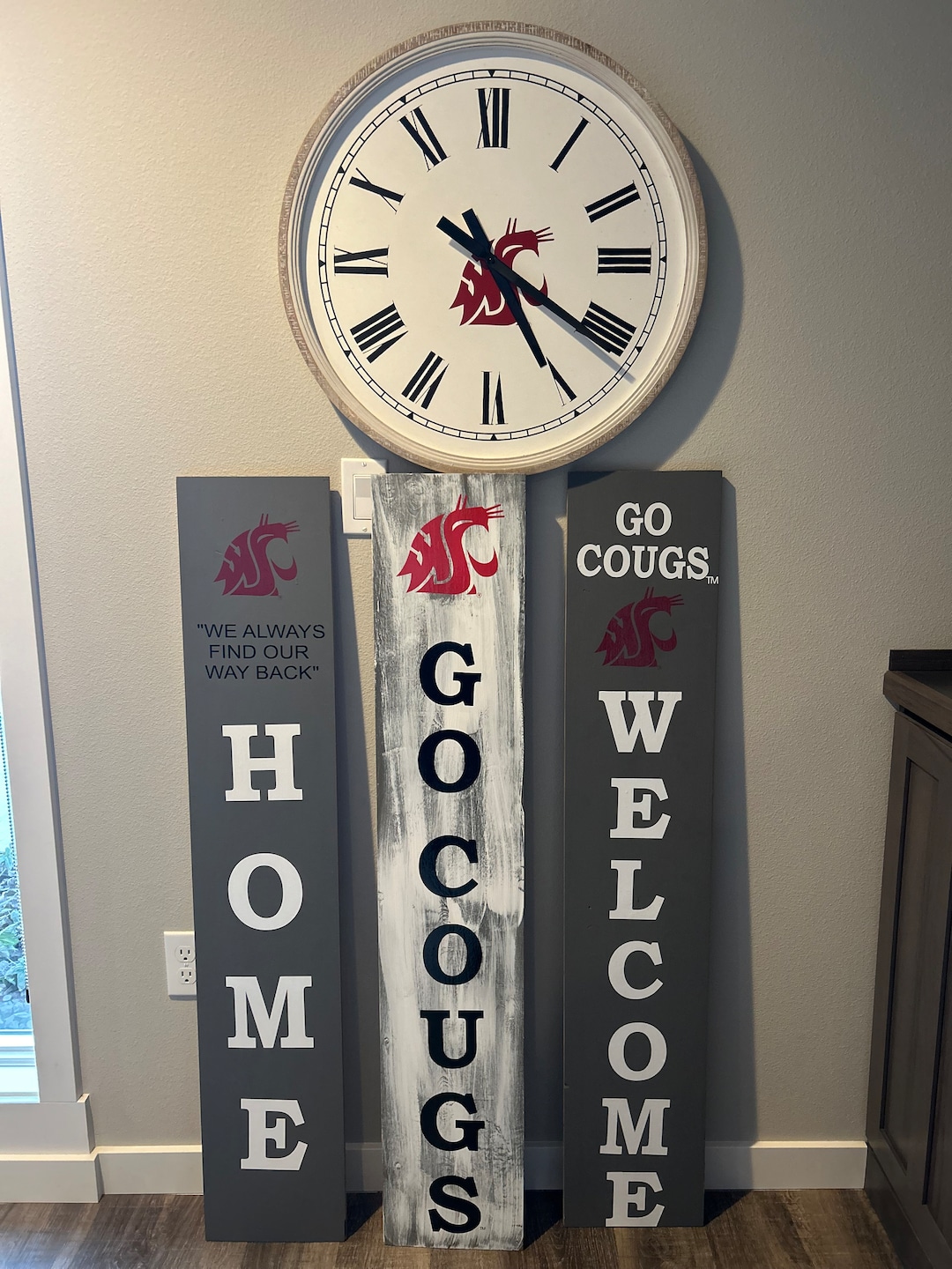 Washington State University WSU Cougar Welcome Wood Sign - Etsy