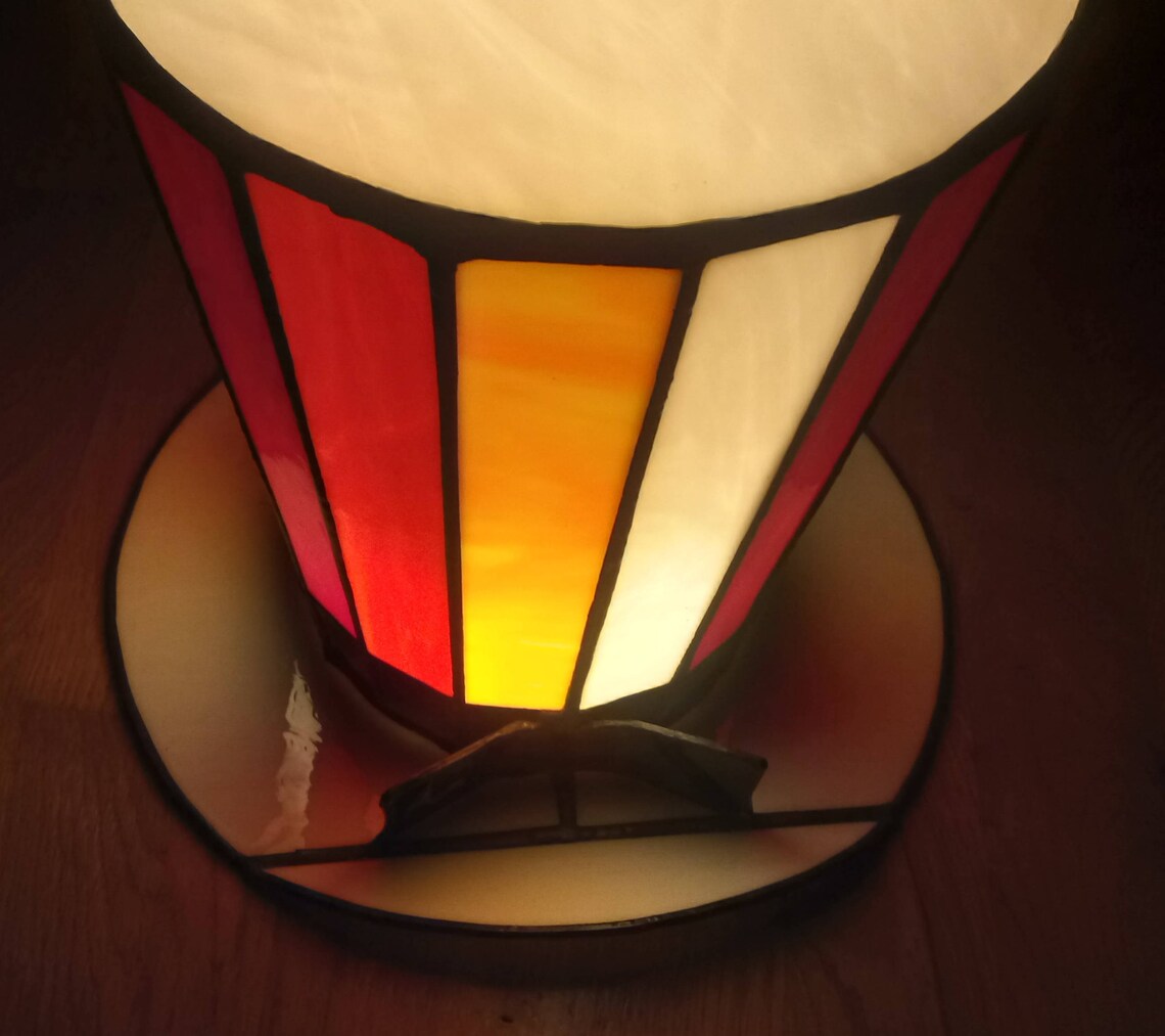 TOP Hat-tiffany Lamp Staineded Glass Lamp - Etsy