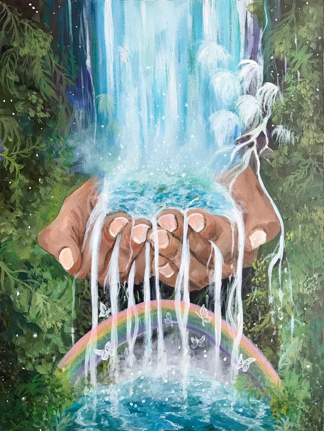 Living Waters | Art Print | Cosmic Art | Universe Art | Spiritual Art ...