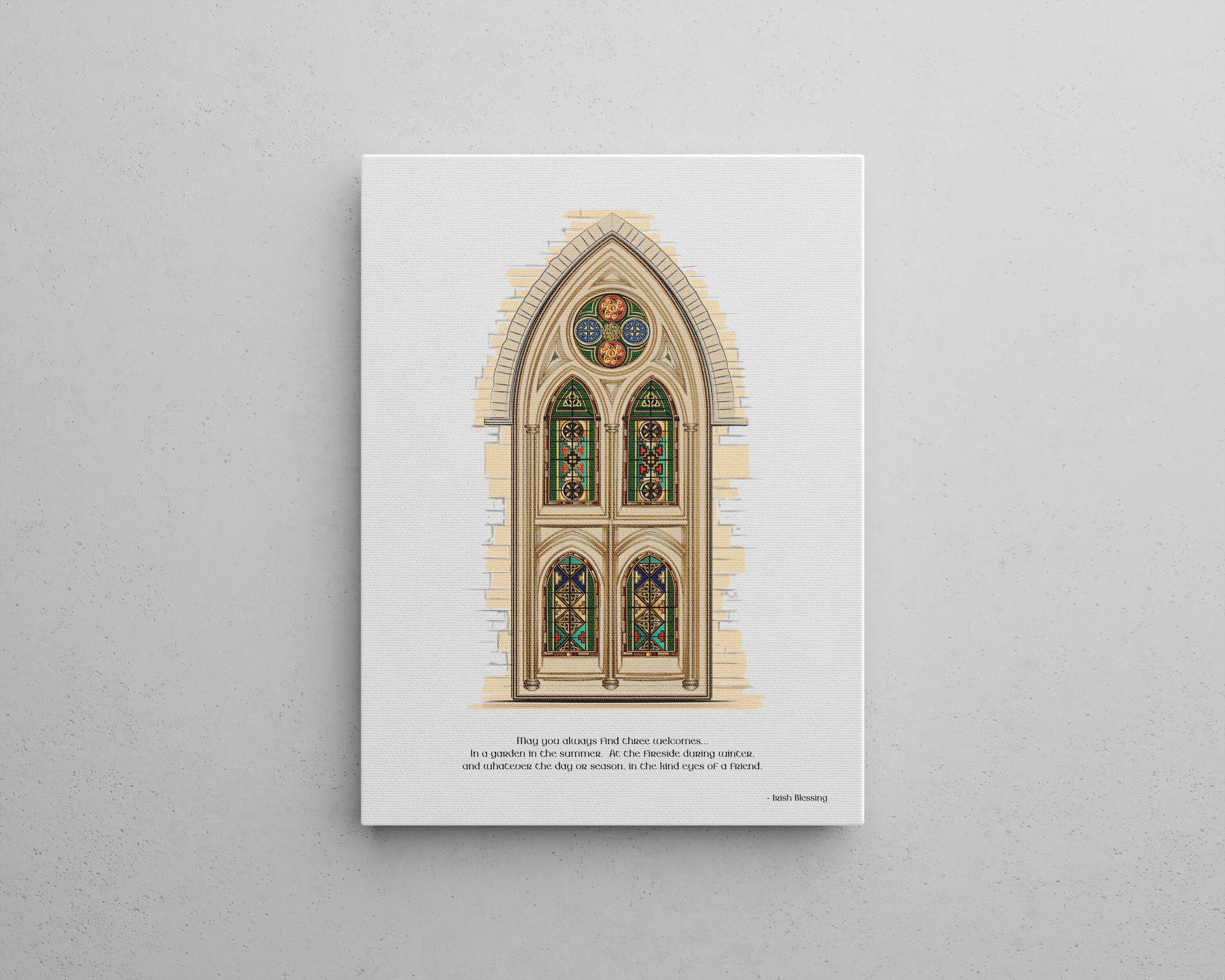 Art & Collectibles Digital Prints Celtic Design Irish Blessing Birthday ...