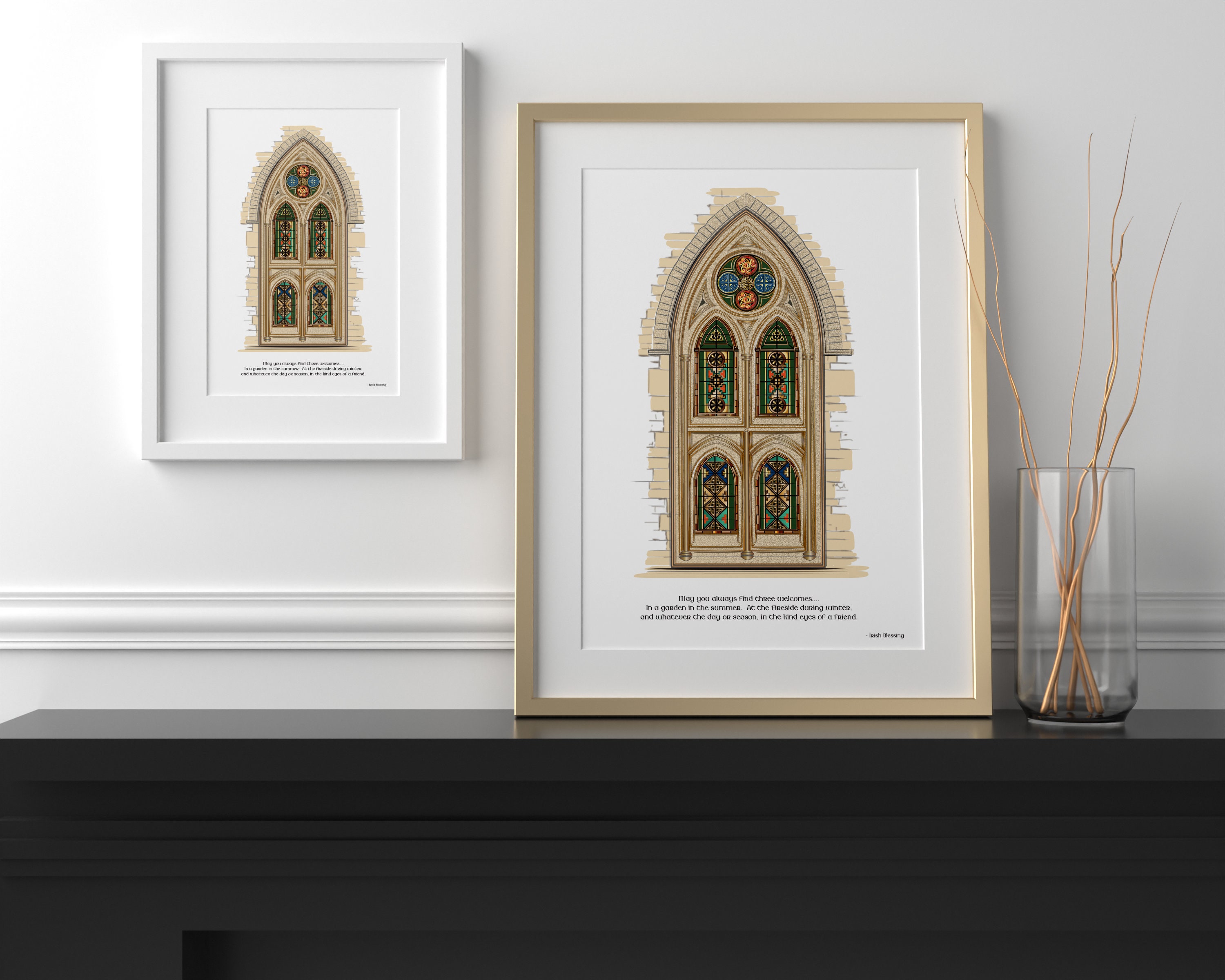 Art & Collectibles Digital Prints Celtic Design Irish Blessing Birthday ...