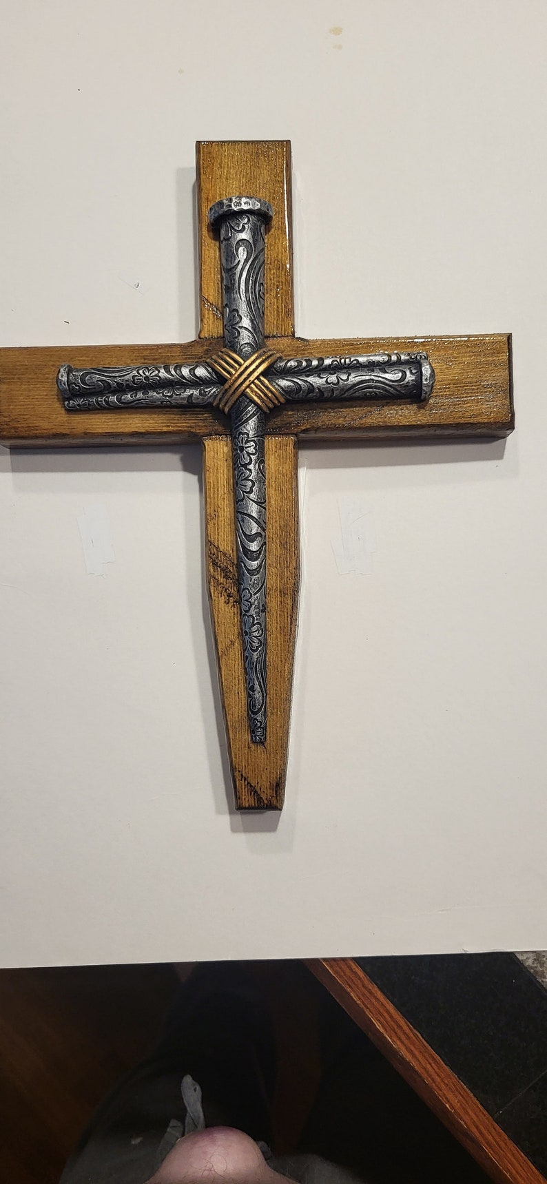 Wooden Spiked Cross - Etsy