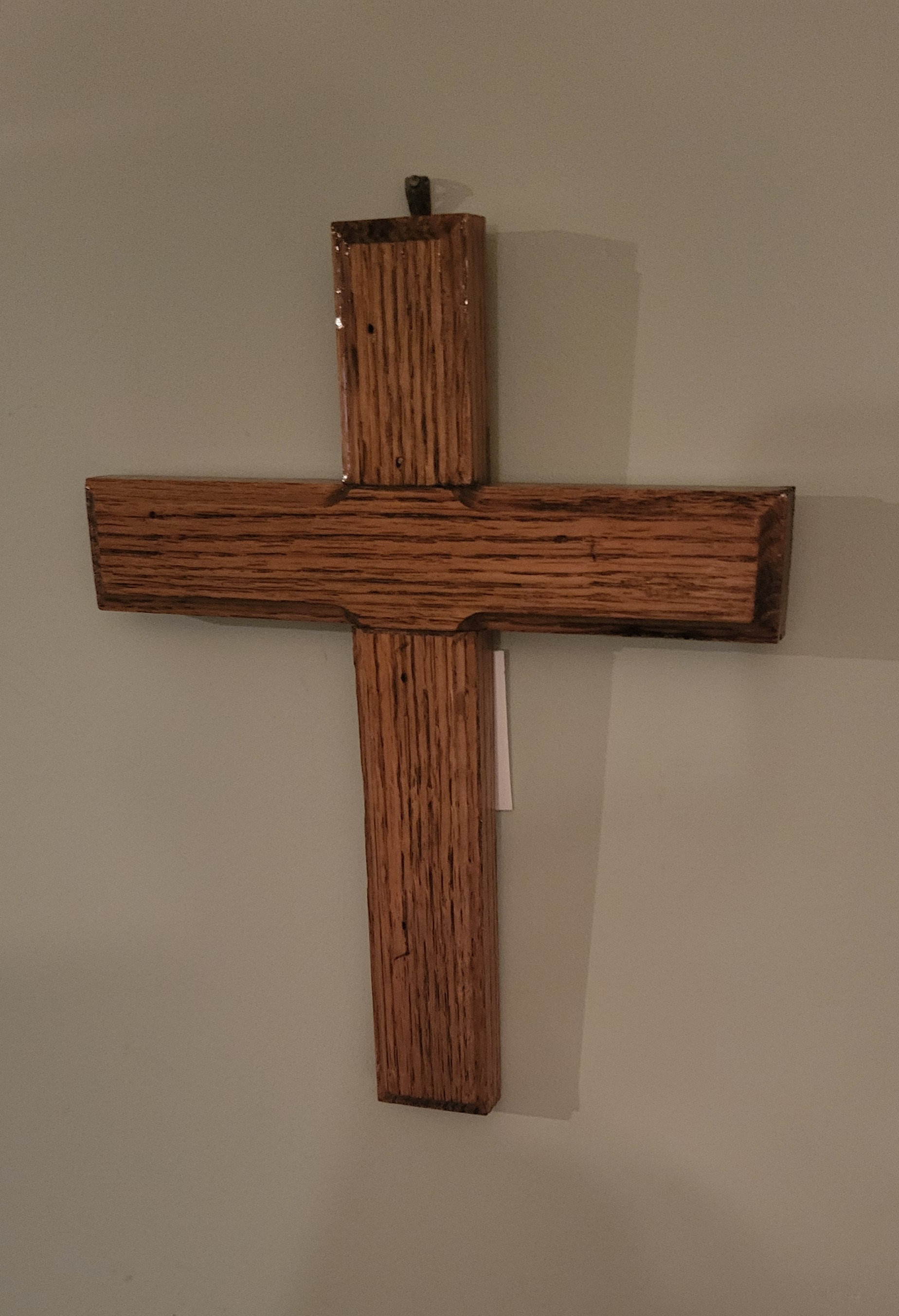 Solid Oak Wooden Cross - Etsy
