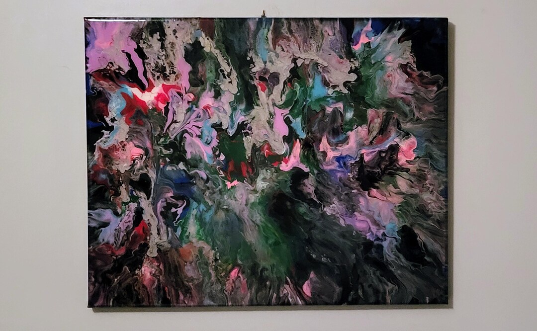 Perfect Storm Paint Pour Picture - Etsy