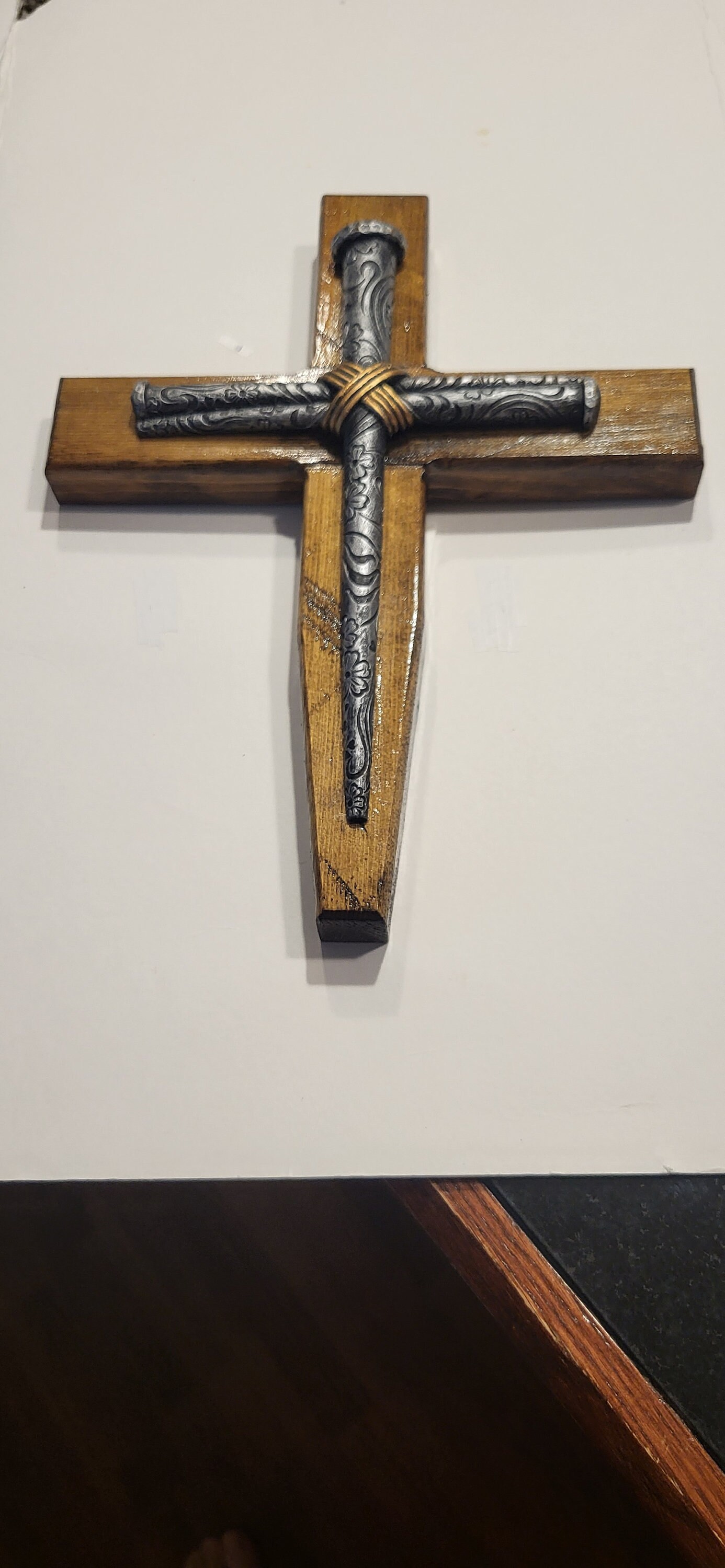 Wooden Spiked Cross - Etsy