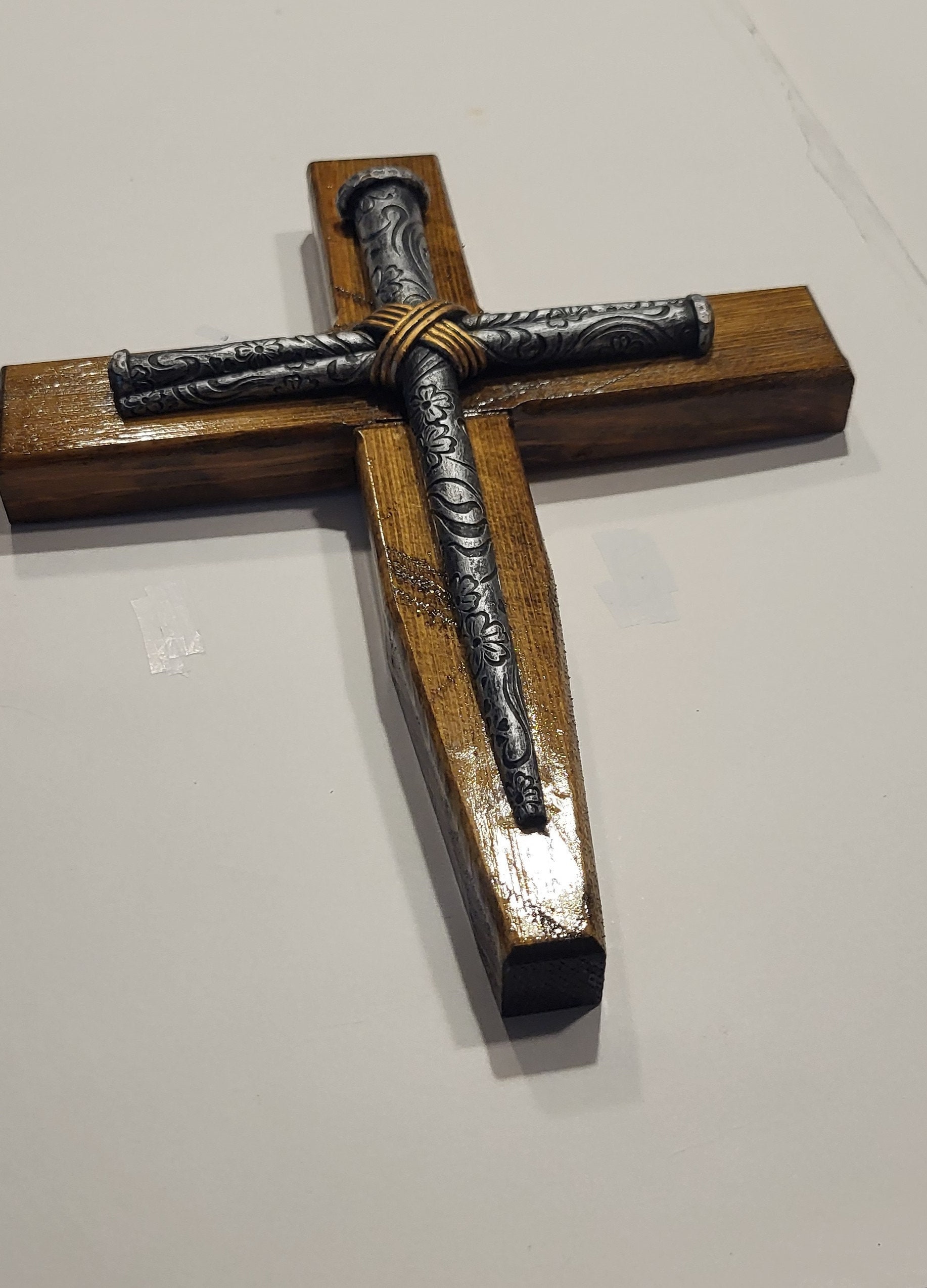 Wooden Spiked Cross - Etsy