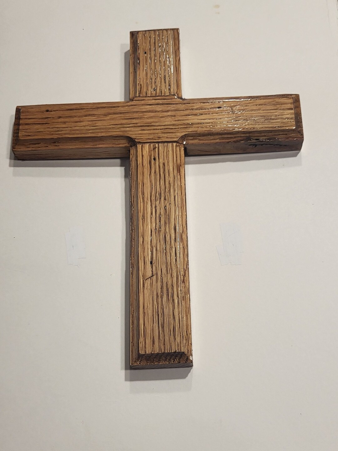 Solid Oak Wooden Cross - Etsy
