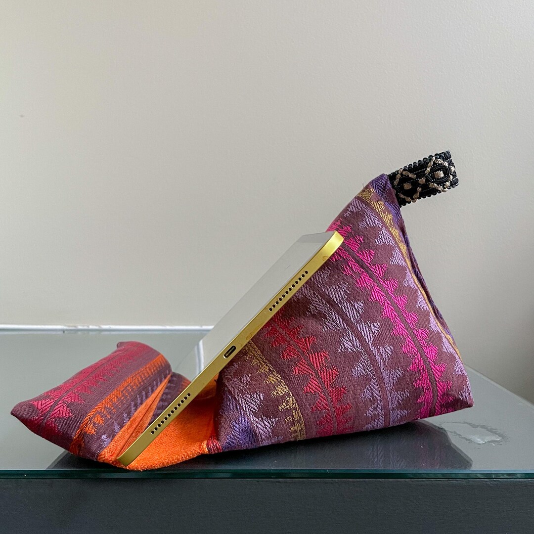 Tablet Pillow Orange, Red Lap Pillow Tech Device Holder Kindle Cushion ...
