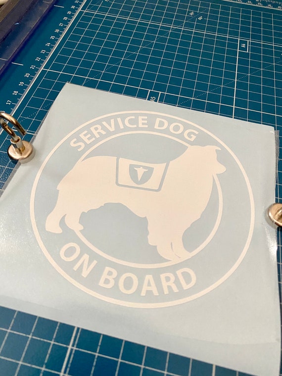 Electronics & Accessories Decals & Skins Service Dog On Board Decal 5 ...