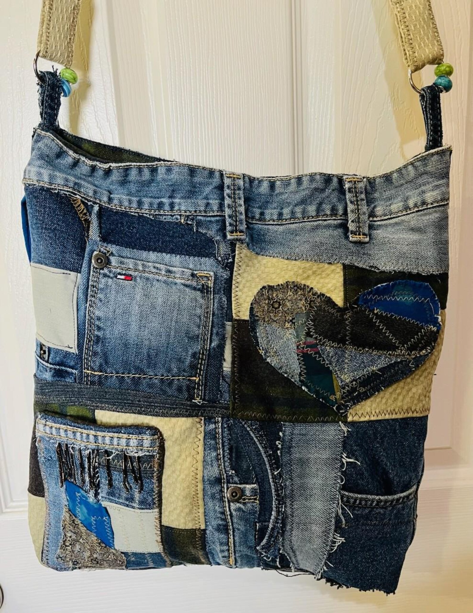 Bojo Hippy Fringed Crossbody Purse, Ultra Scrappy Artsy Bag. - Etsy