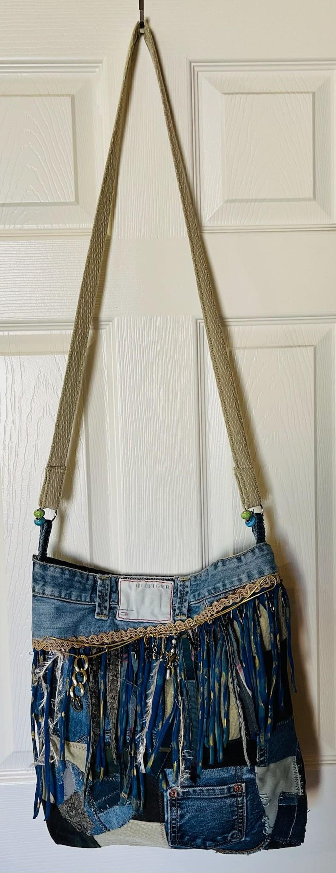 Bojo Hippy Fringed Crossbody Purse, Ultra Scrappy Artsy Bag. - Etsy